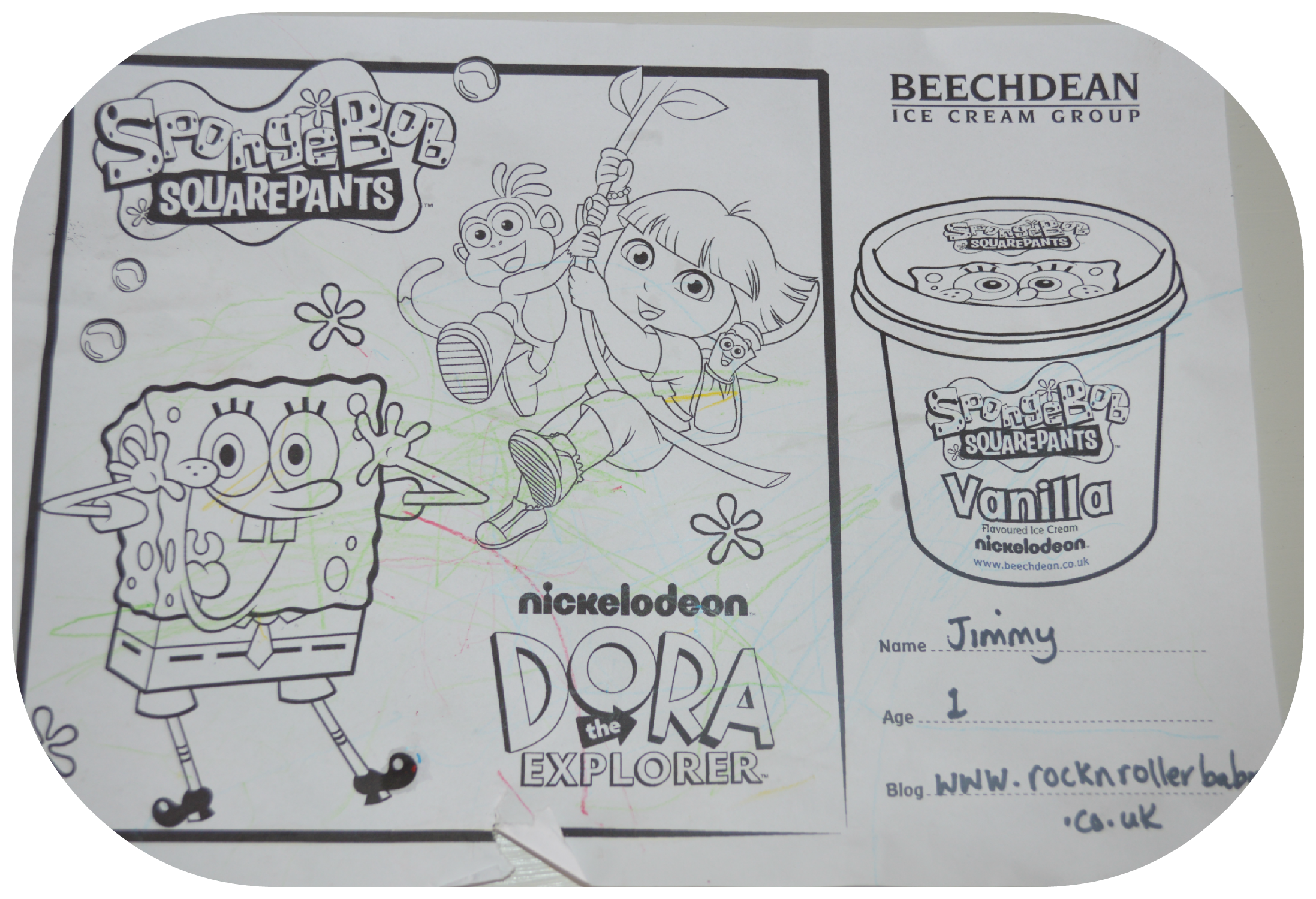 Dora And Sponge Bob Ice Cream! | RocknRollerBaby
